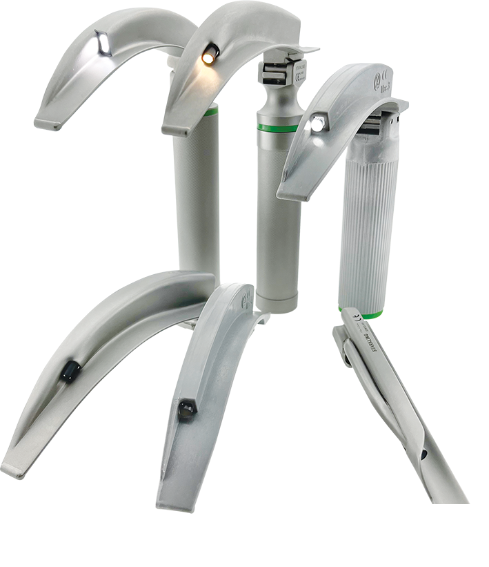 Complete range of laryngoscopes - Starkling anesthesia